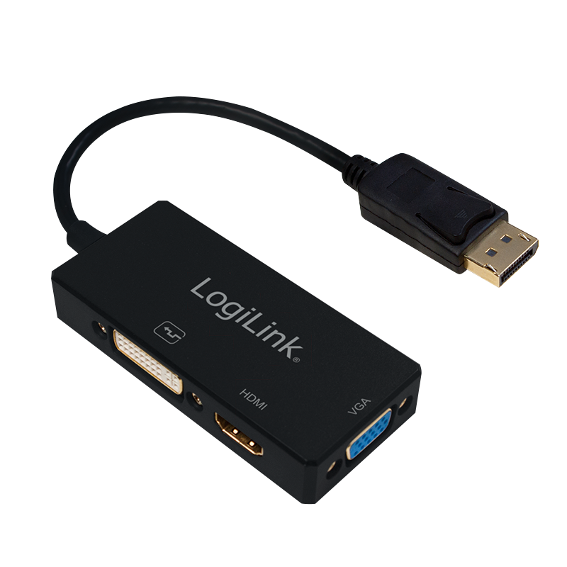 4K DisplayPort to DVI/HDMI/VGA converter - Kabler - INphone.dk