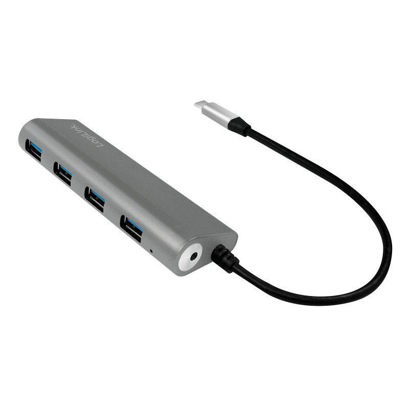 USB 3.2 Gen 1x1 USB-C 4-port hub, with aluminum casing - TILBEHØR ...