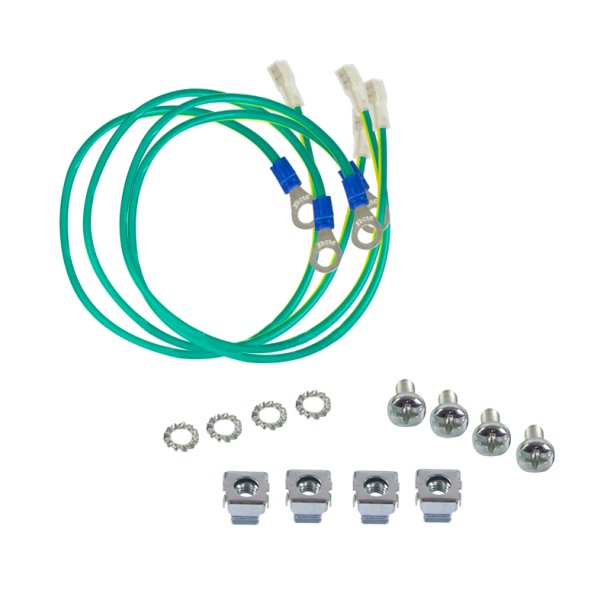 Earthing kit for Canovate standing racks, 4 cables each 0.3 m ...